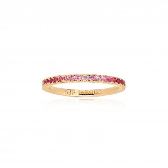 18k Gold Plated Ellera Ring SJ-R2869-GPK-YG – Contemporary – Acotis ...