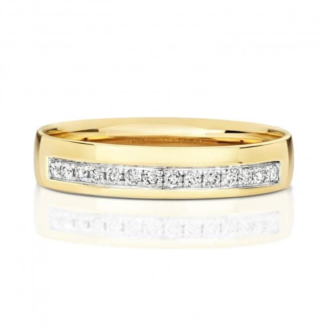 Wedding Band 9ct Diamond Wedding Grain Set 4.0mm Ring RD725 – – Acotis ...