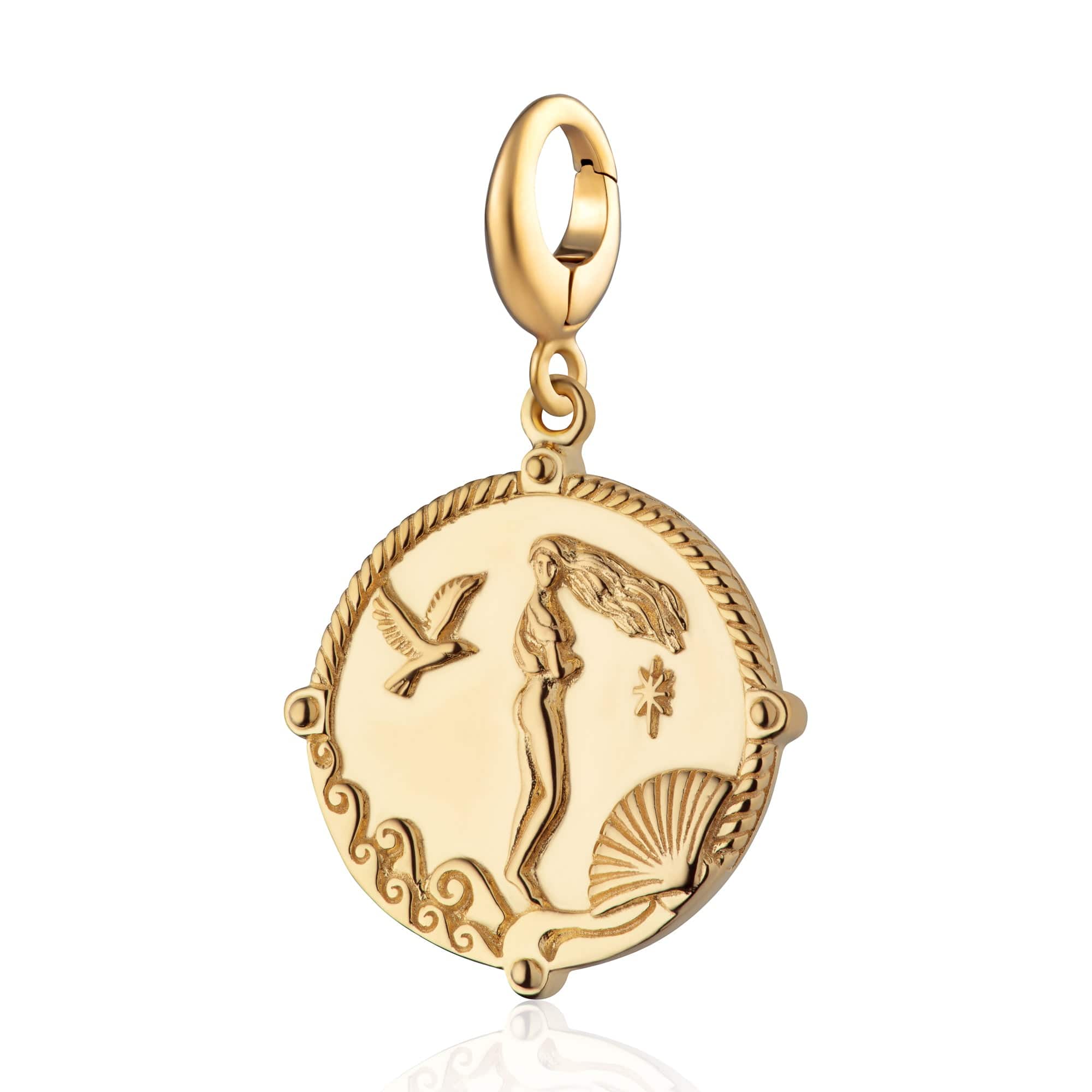 Gold Plated Goddess of Love Aphrodite Charm CGGDSAPH – Modern – Acotis ...