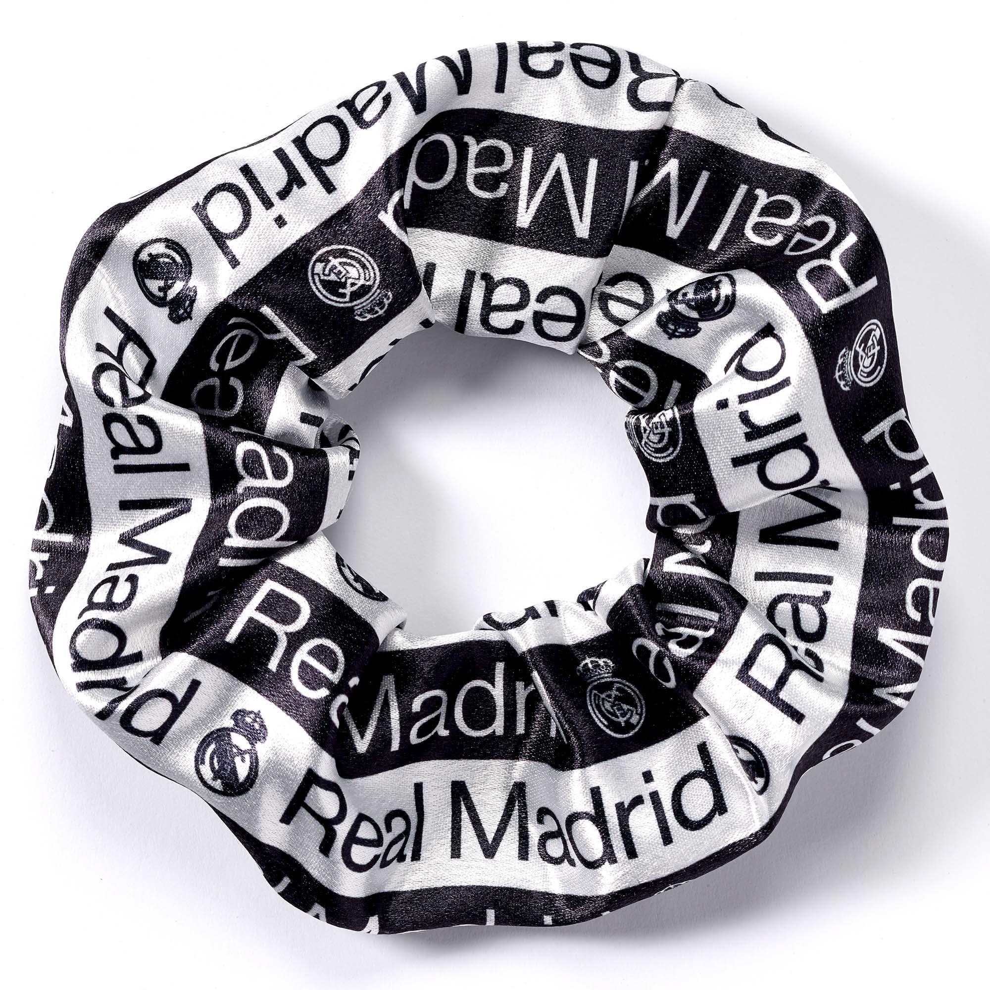 Real Madrid Black White Logo Hair Scrunchie RMHS0012 – Elegant – Acotis ...