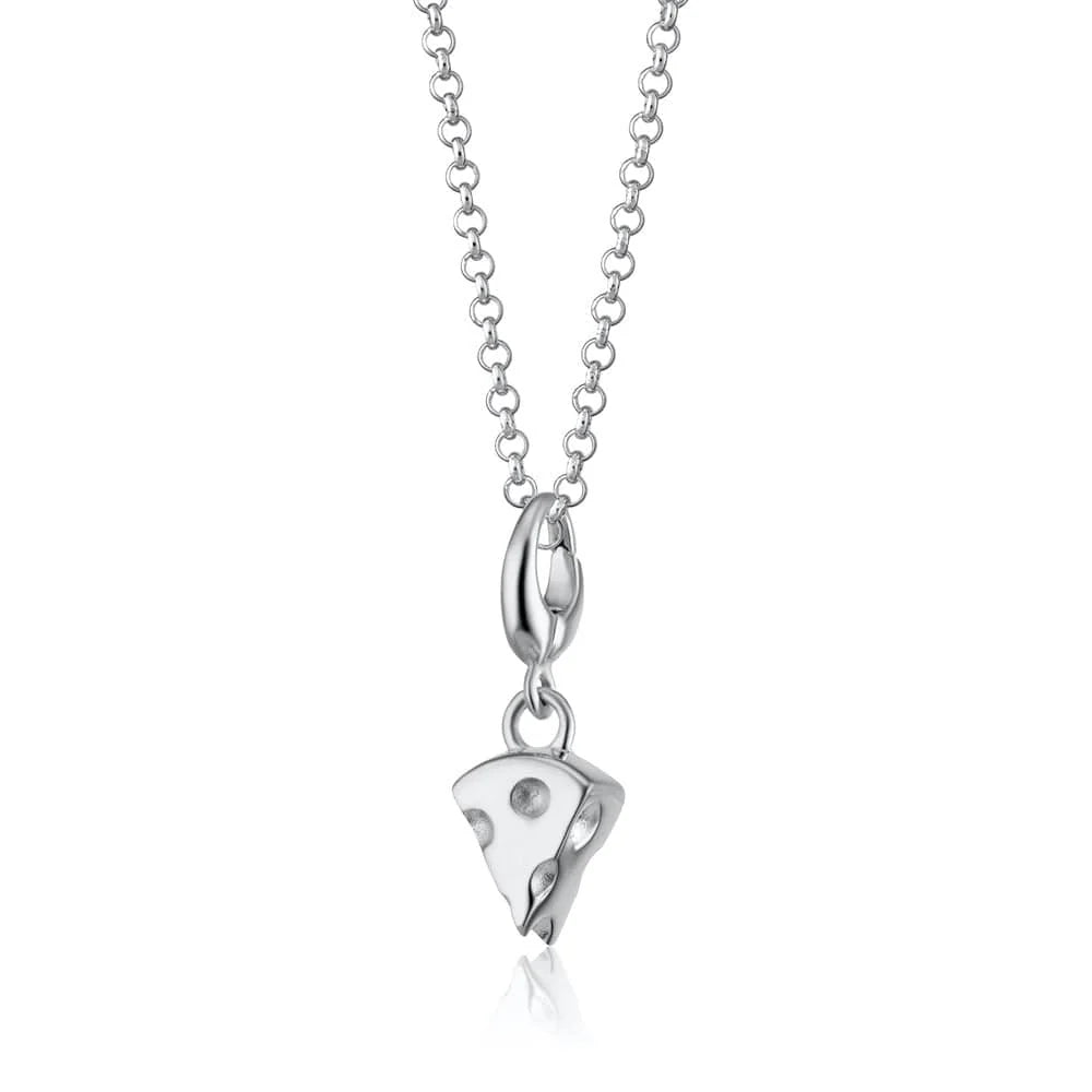Silver Cheese Slice Necklace CNSCHS-1 – Elegant Styling | Acotis ...