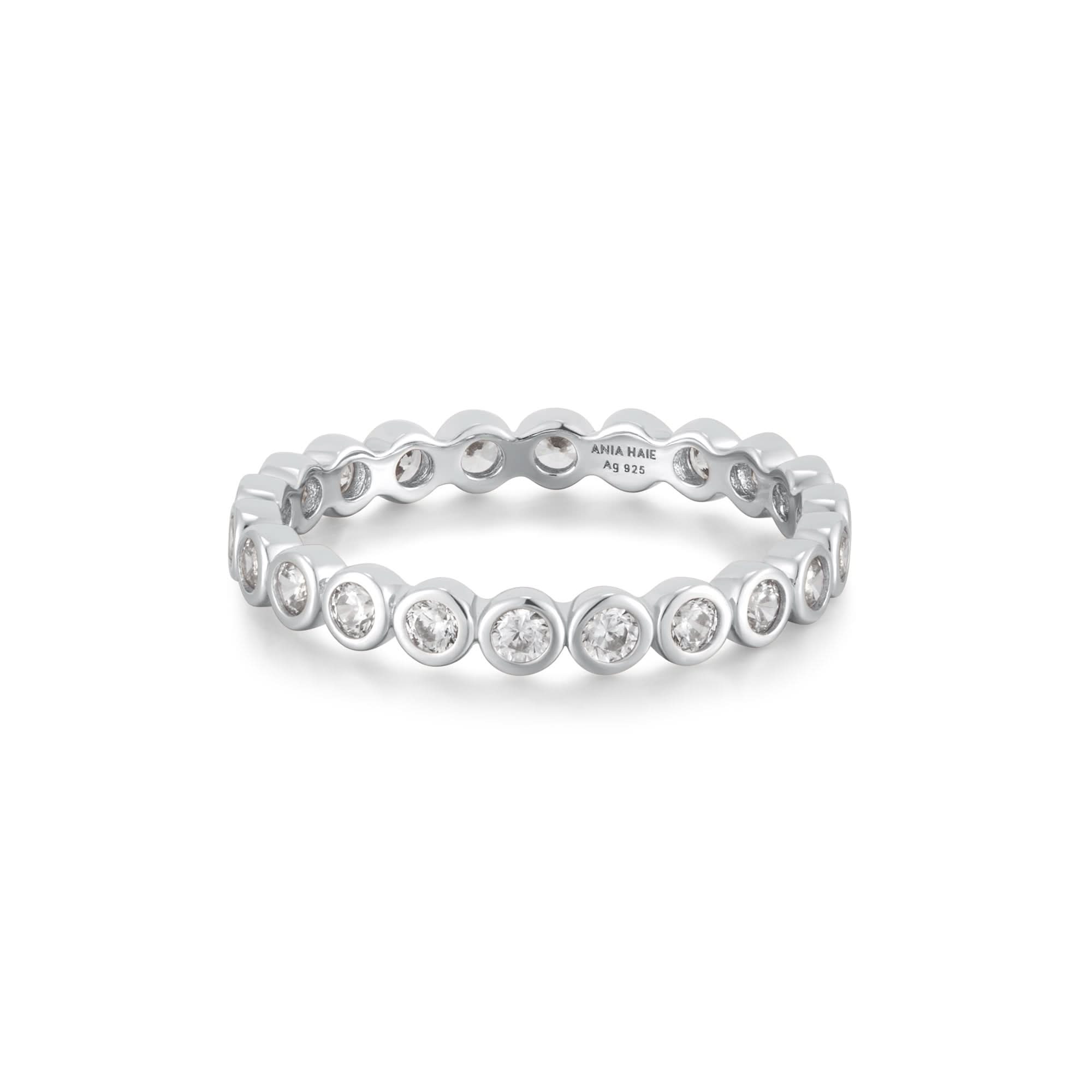 Ania Haie Silver Bezel Set Ring R058-03H – Classic Look | Acotis ...