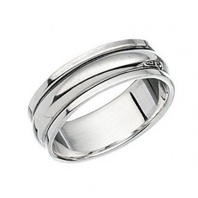 Beginnings Sterling Silver Rotating Band Ring R109 – – Acotis Jewellery