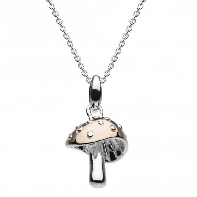 Dew Silver 3D Charming Mushroom Rose Gold Plate Pendant 9678RG021 ...