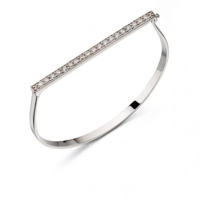 Fiorelli Silver Pave Hinged Bangle B4861C – Exclusive Design | – Acotis ...