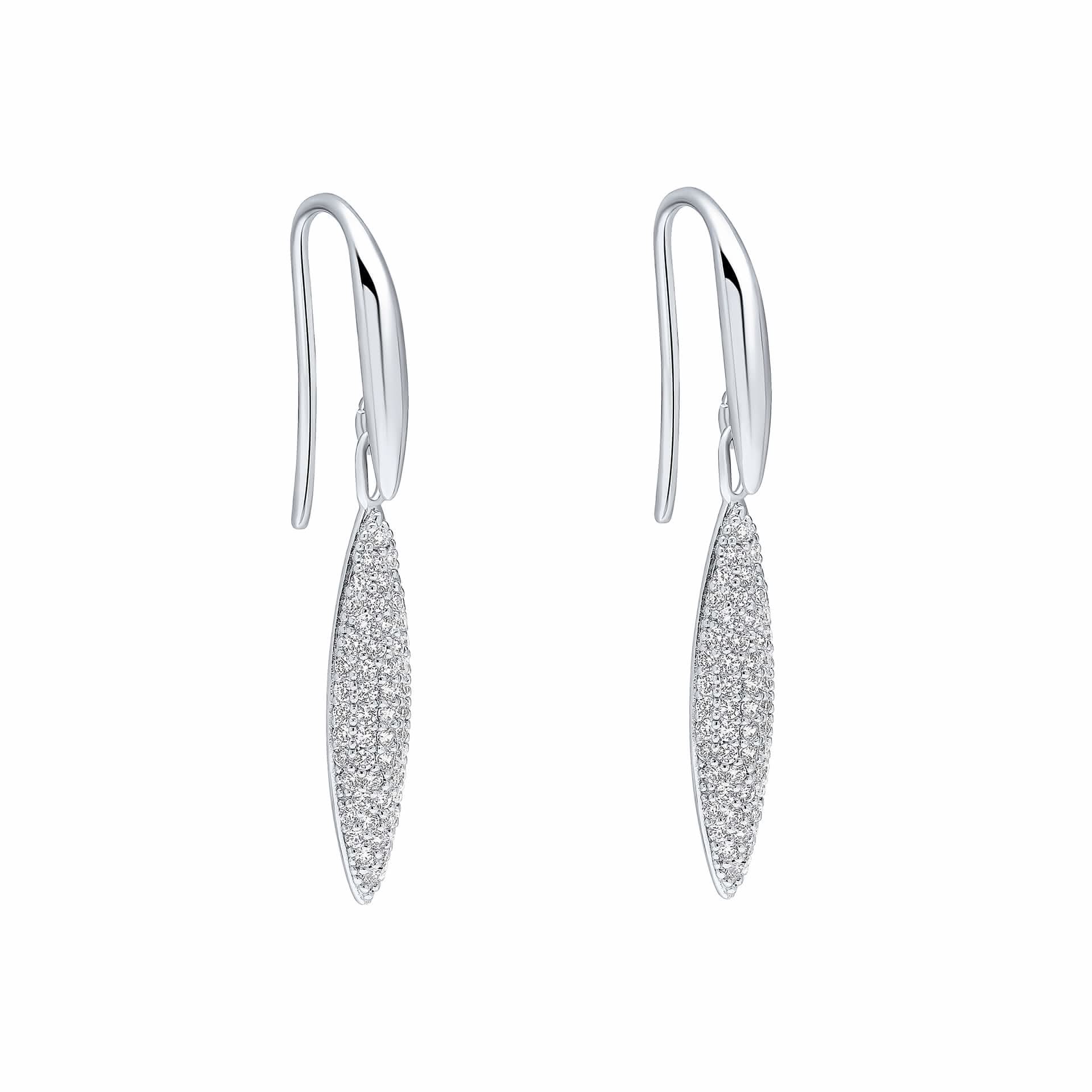 Fiorelli Silver White Cubic Zirconia Earrings E6451C – Refined – Acotis ...
