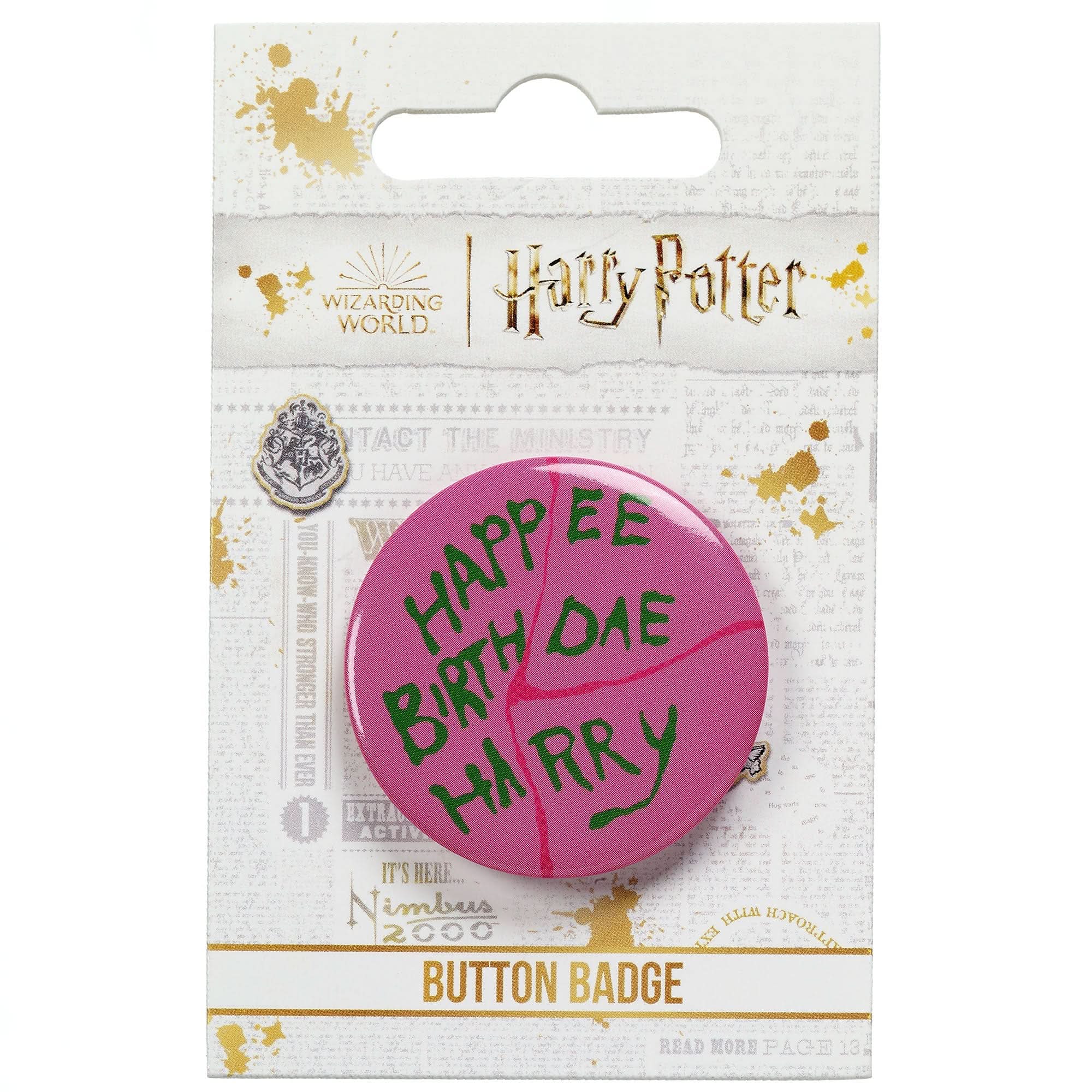 Harry Potter Happee Birthdae Cake Button Badge HPBB0521 – Acotis Jewellery