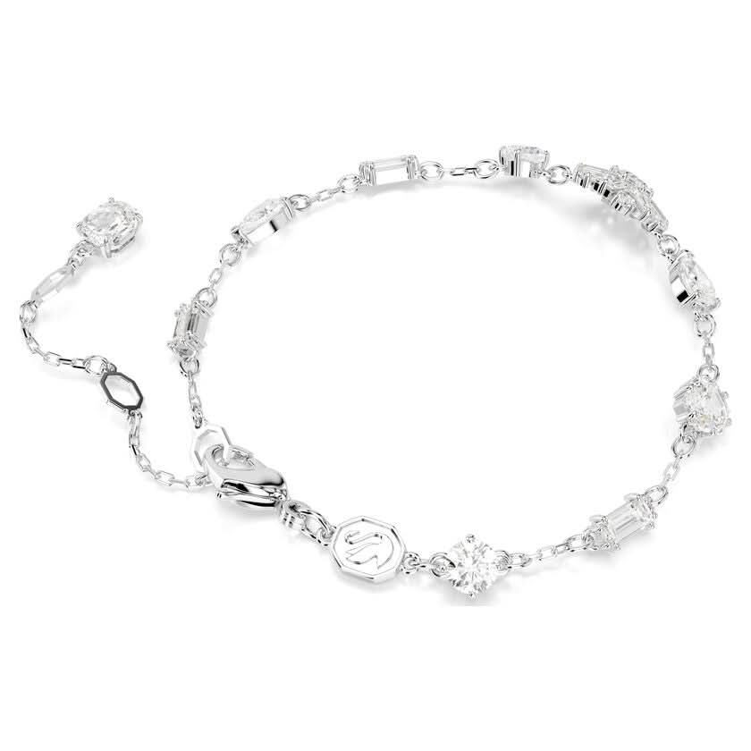 Swarovski Idyllia Rhodium Plated White Snowflake Bracelet 5691485 ...