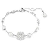Swarovski Idyllia Rhodium Plated White Snowflake Bracelet 5691485 ...