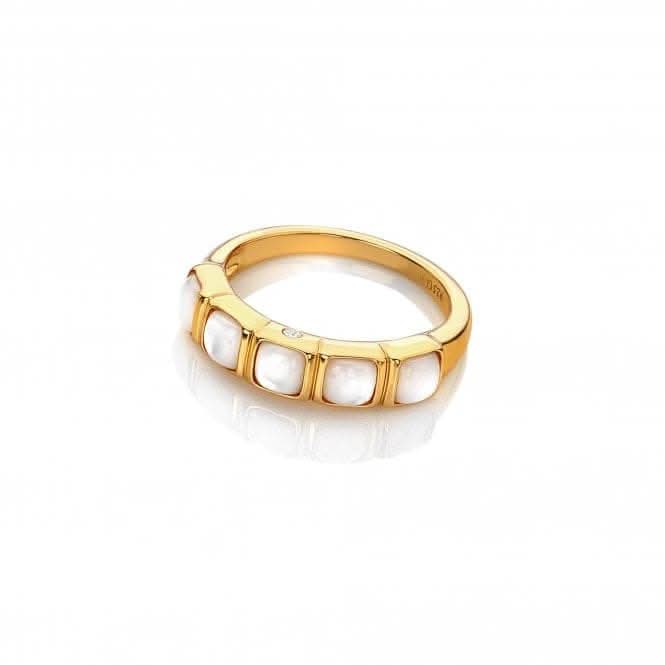 HD X Gemstones Square MOP Ring DR264 – Acotis Jewellery