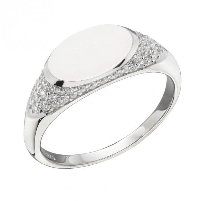 Fiorelli Silver Ring Oval Signet Zirconia R3798C – Distinctive – Acotis ...