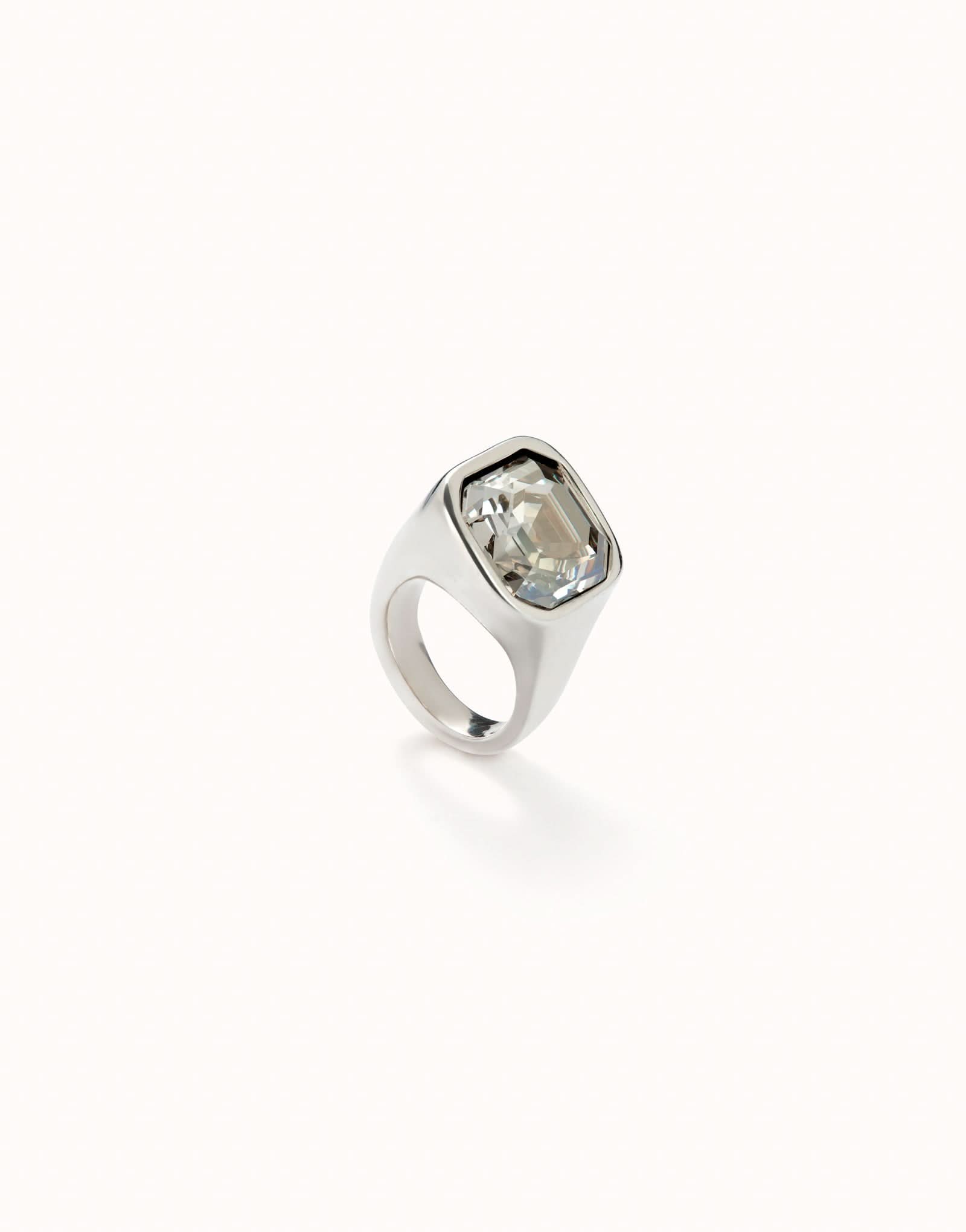 Elegant Sterling Silver Crystal Ring – Acotis Jewellery
