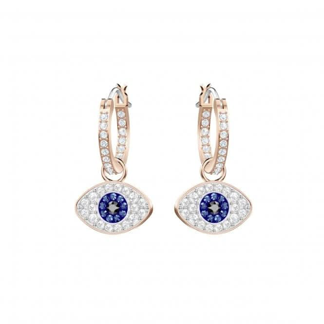 Swarovski Crystal Duo Evil Eye Mix Colour Earrings 5425857 – Acotis ...